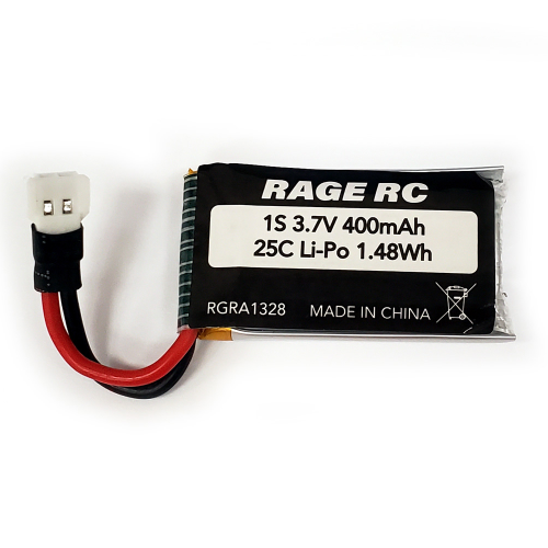 Rage Rc 3.7V 400mAh 25C LiPo Battery, RGRA1328 | eBay