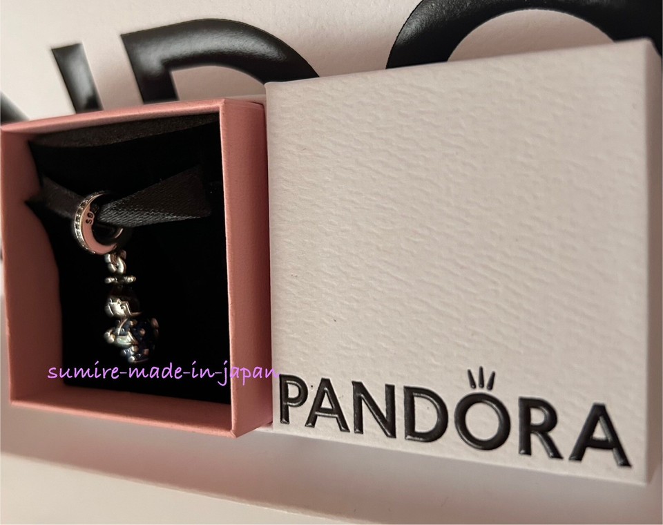 PANDORA Japanese Doll in Blue Kimono Silver dangle Charm 100% Authentic ...