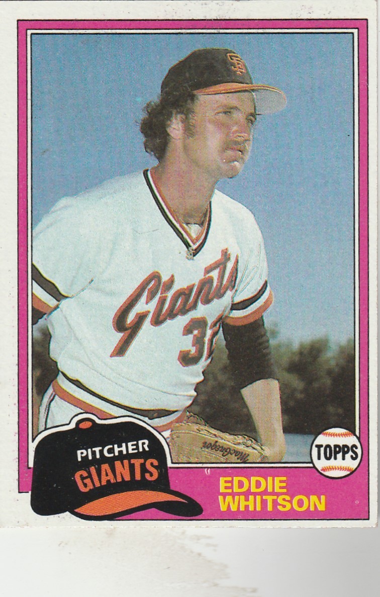 FREE SHIPPING-MINT-1981 Topps #336 Ed Whitson San Francisco Giants -2 ...