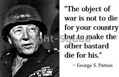 WW2 Picture Photo General George Patton quote about die for your ...