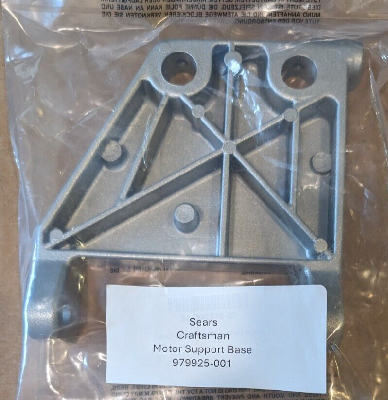Craftsman Table Saw Motor Support Base 979925-001 New Sealed Package ...