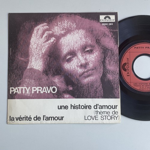 French SP PATTY PRAVO - Une histoire d'amour- Love Story - POLYDOR ...