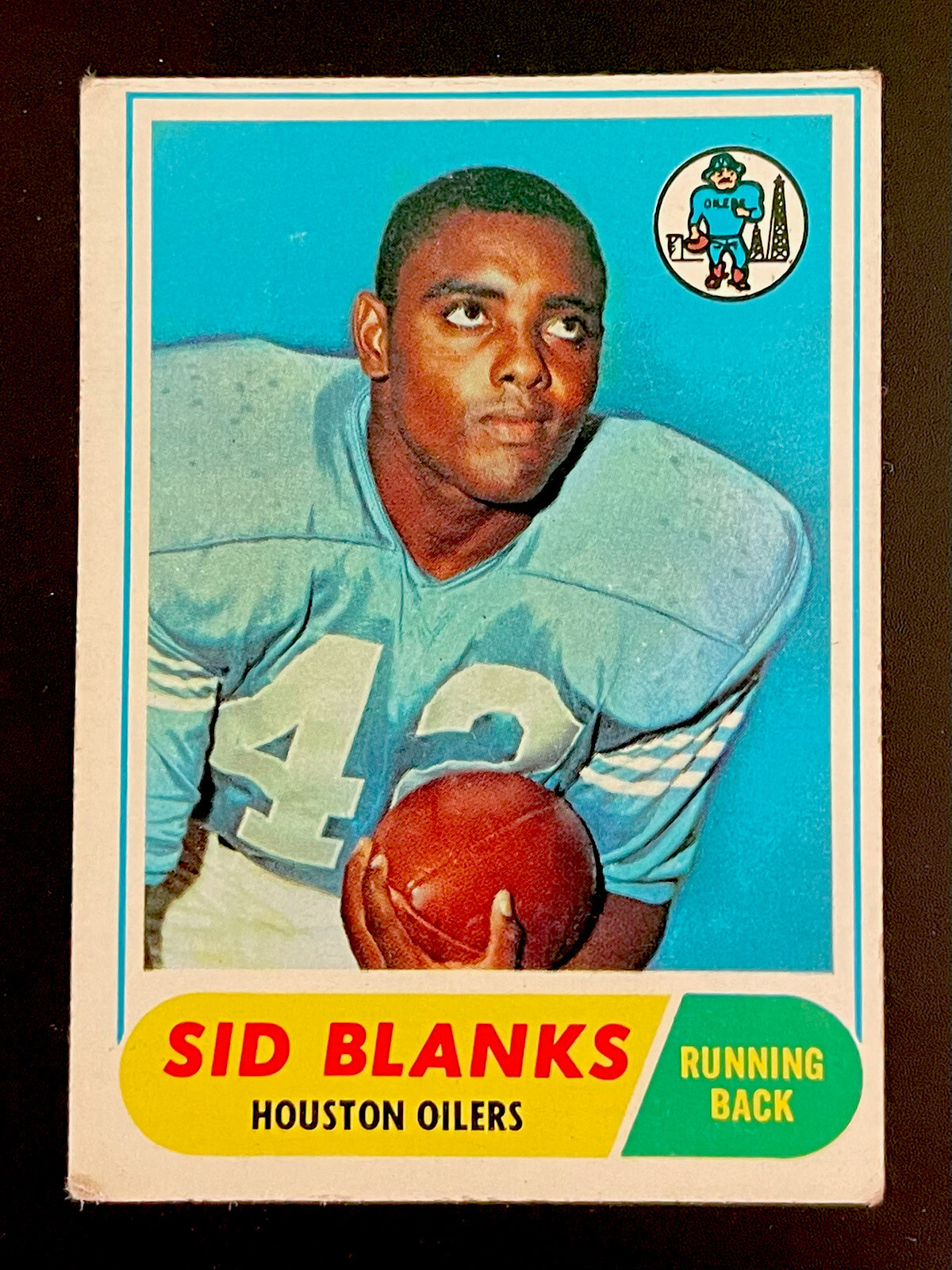 1968 TOPPS FOOTBALL # 120 SID BLANKS RB HOUSTON OLIERS | eBay