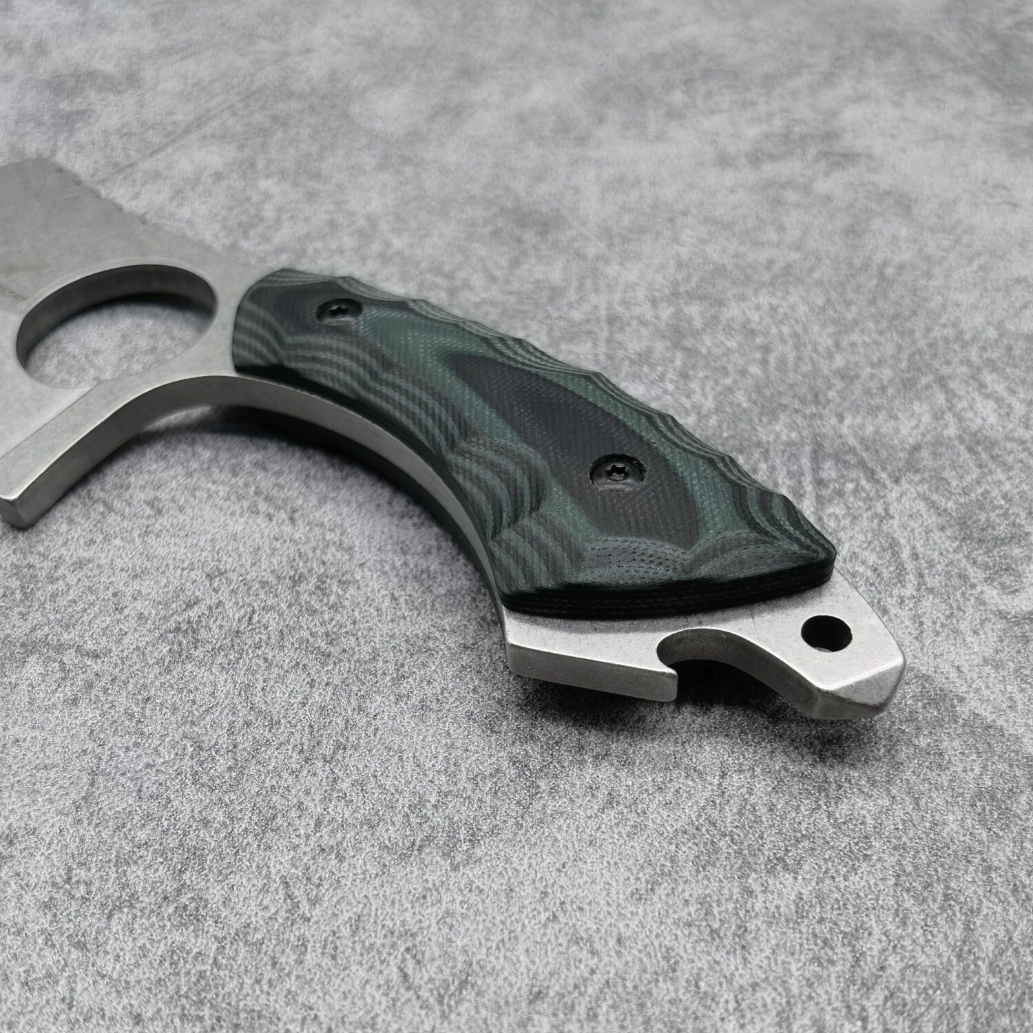 Fixed Blade Cleaver Knife Outdoor Hunting G10 Handle with Sheath Multi ...