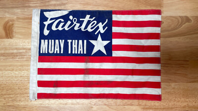 Fairtex Muay Thai Classic USA 🇺🇸 Flag Logo 8”x11” VERY RARE HISTORY ...