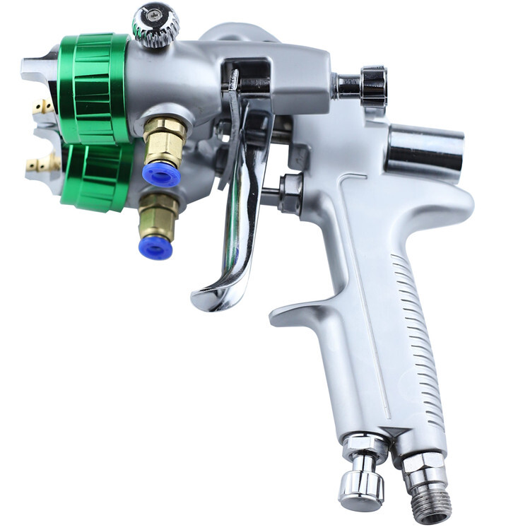 Professional Double Nozzle Spray Gun GAD600 Dual Head Air Powered Spray ...