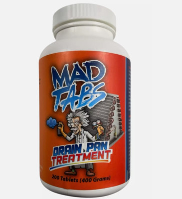 HVAC Labs Mad Tabs - Drain Pan Cleaning/ Prevents Odors - 200 tablets ...