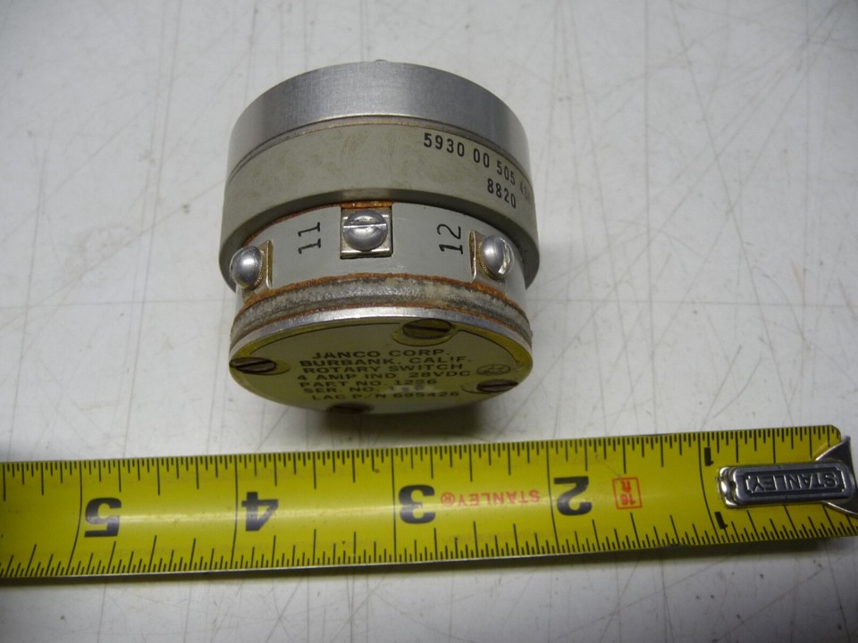 Janco Corp. #1256, LAC P/N 695426, 2 Position Rotary Switch, New | eBay