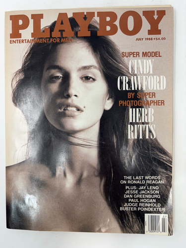 Playboy Magazine July 1988 • Playmate Terri Lynn Doss • Cindy Crawford ...