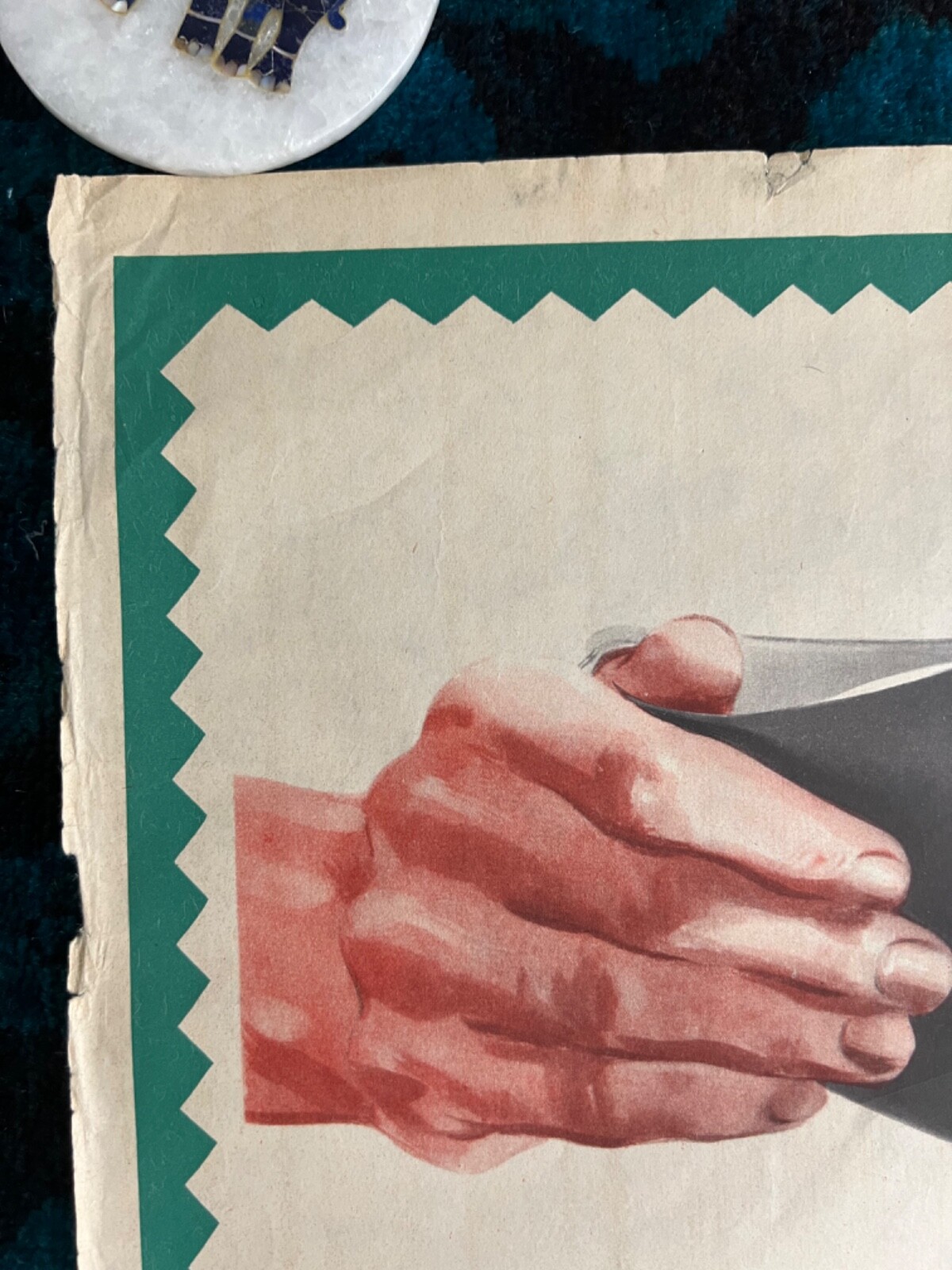 WWII WW2 Original War Poster Hitler No Warning Gas Mask Home Front ...