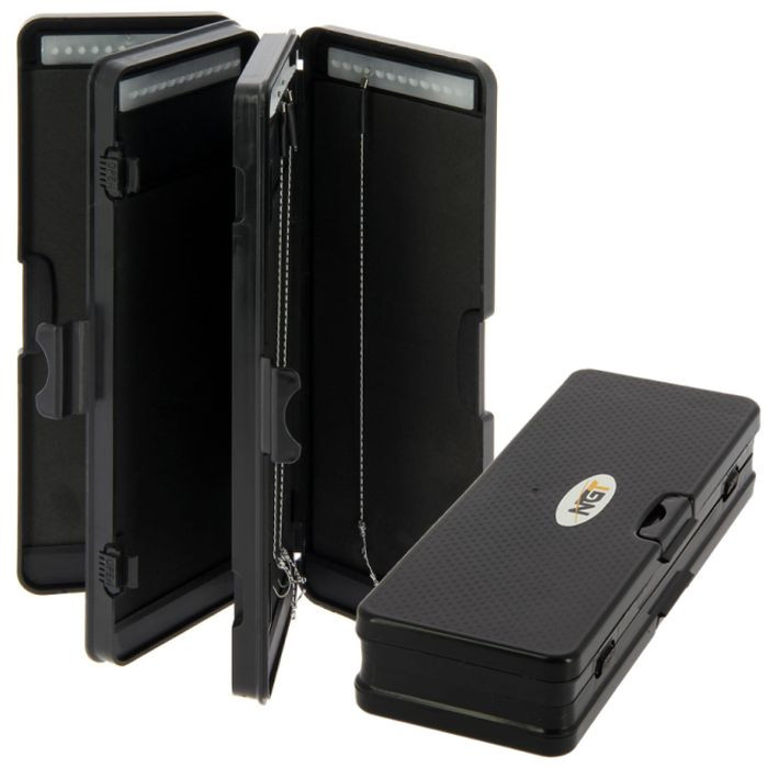 CARP FISHING RIG WALLET TACKLE BOX SYSTEM FOR 72 HAIR RIGS NGT ...