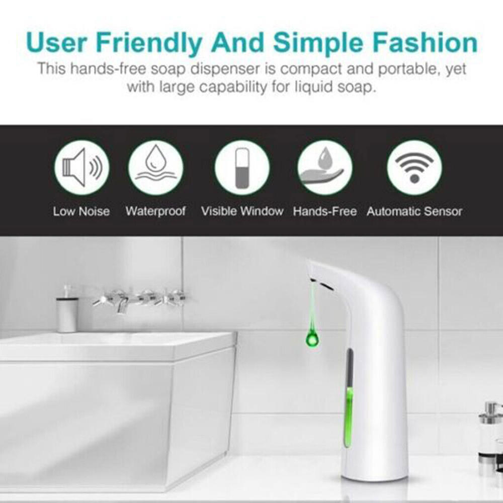 400ml Automatic Soap Sanitiser Dispenser HandsFree IR Sensor ...
