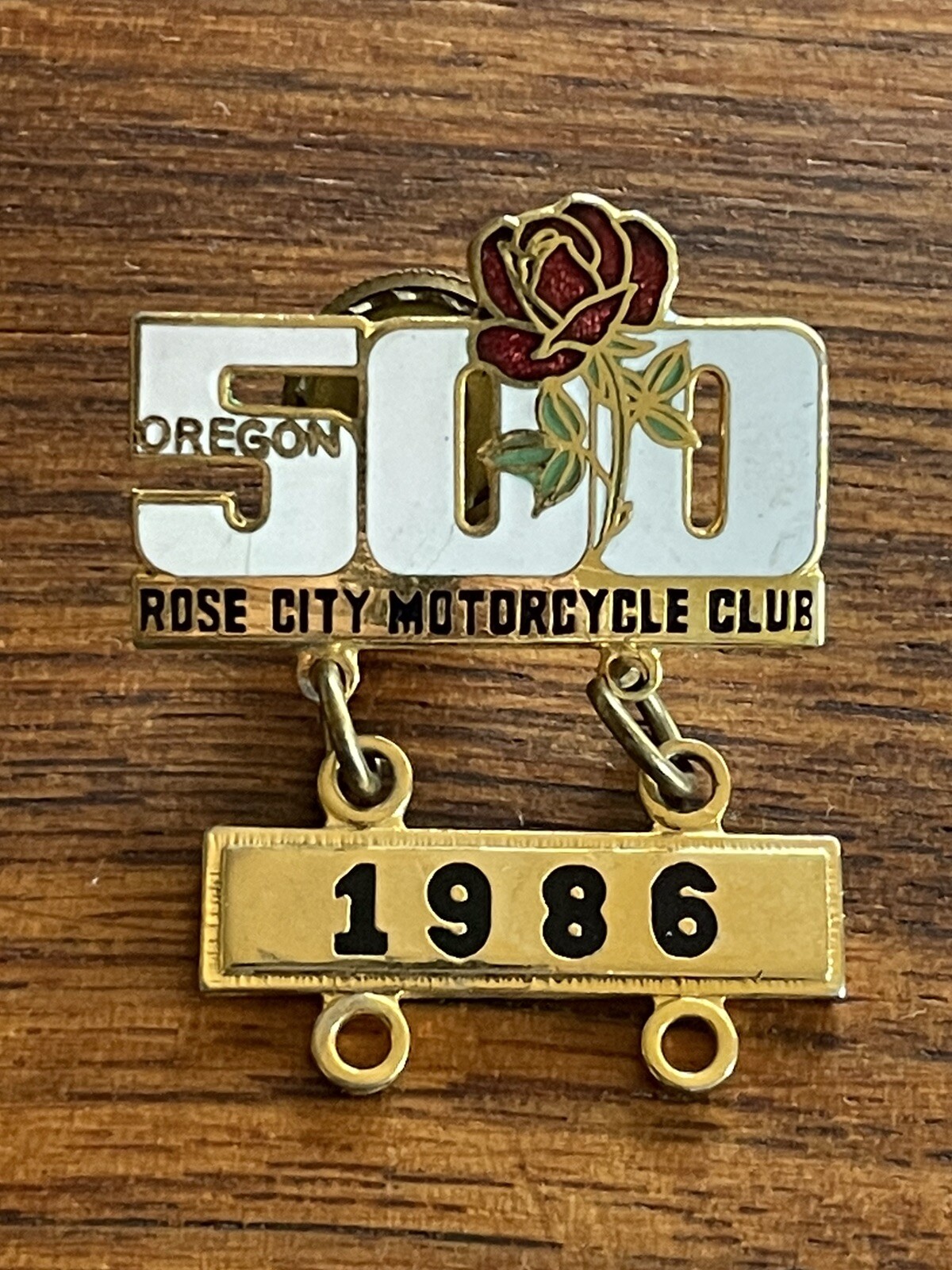 Vintage Oregon 500 Pin W.C. Rose City Motorcycle Club Vest Pin 1986 | eBay