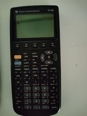 Texas Instruments Ti-86 Graphing Calculator With Cover, Tested And ...
