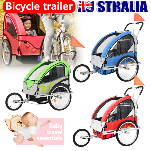 Bike Trailer Breathable Baby Kid Child Bicycle Pram Stroller Pet ...