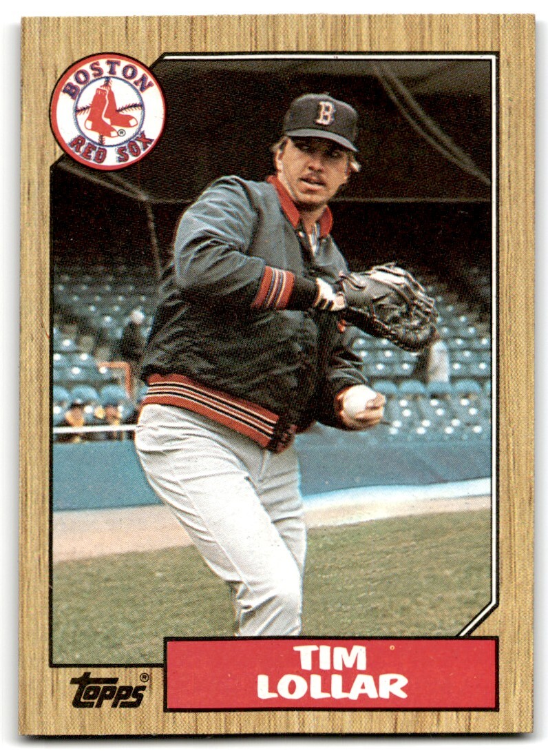 1987 Topps Tim Lollar Boston Red Sox #396 | eBay