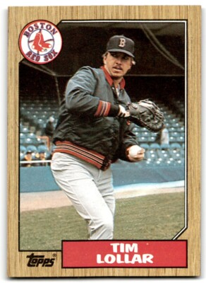 1987 Topps Tim Lollar Boston Red Sox #396 | eBay