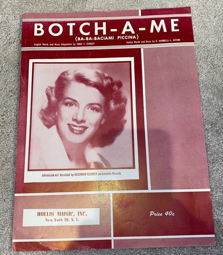 1952 BOTCH-A-ME Vintage Sheet Music ROSEMARY CLOONEY by Morbelli ...