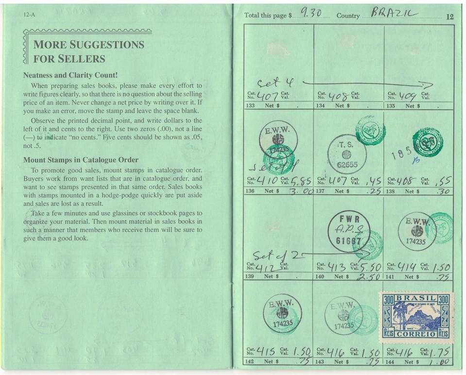 Brazil Classic Stamp Collection in Retired APS Circuit Book ZAYIX ...