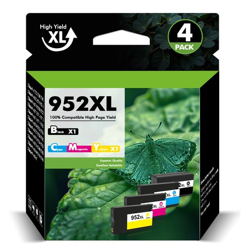 4PK Printer Ink 952 XL for HP OfficeJet Pro 8210 8700 8710 8715 8716 ...