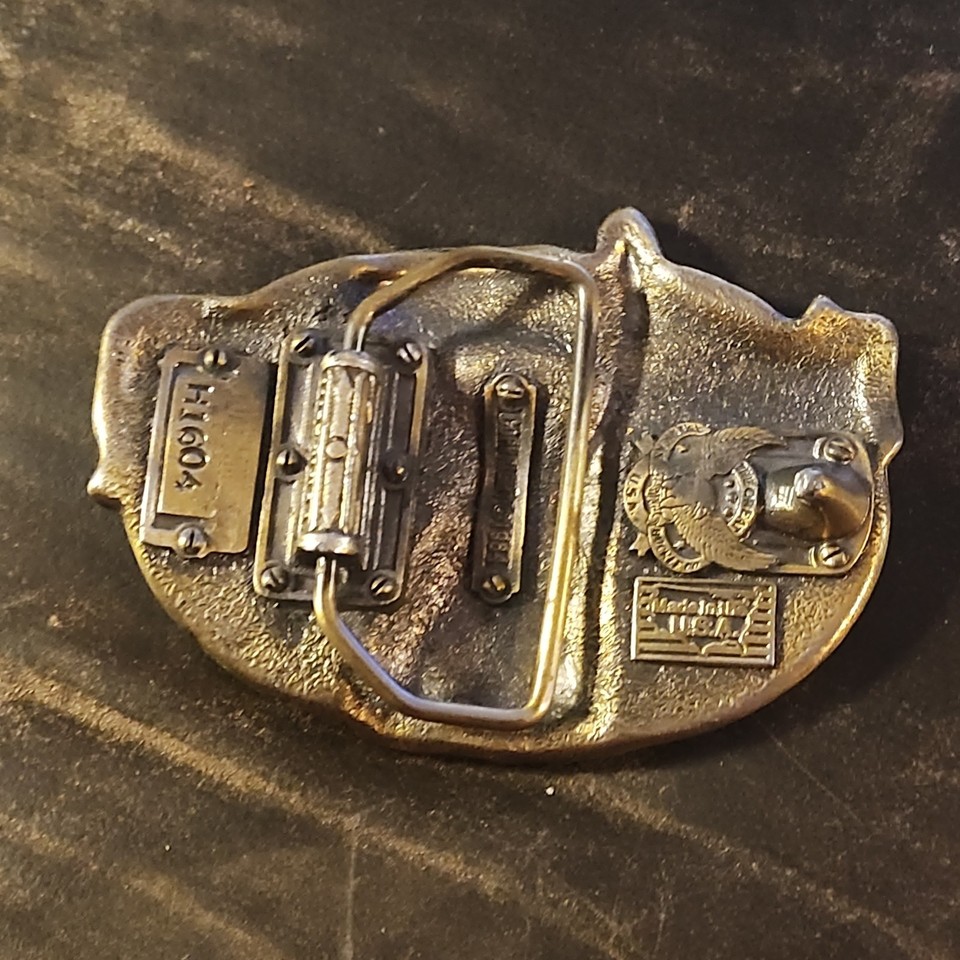 The Great American Buckle Co Statue of Liberty Vintage Belt Buckle Gold ...