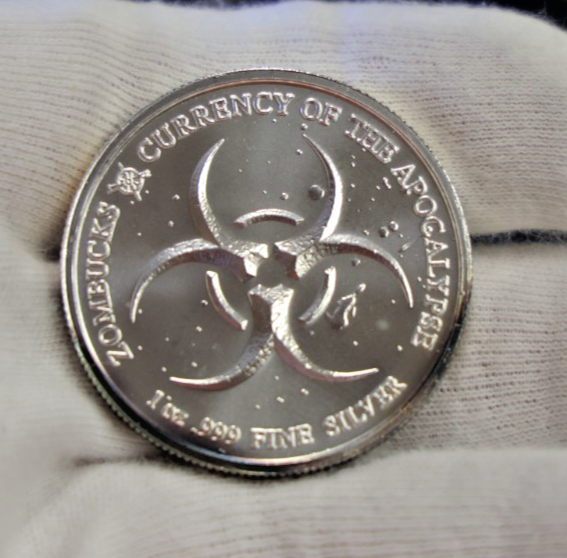 2019 Dying Eagle 1 oz .999 Silver Round Zombie Apocalypse Currency | eBay