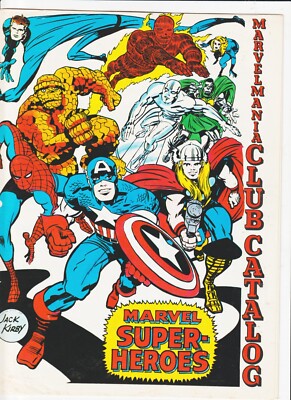 MARVELMANIA CLUB MAGAZINE MARVELMANIA FANZINE JACK KIRBY COVER FULL ...