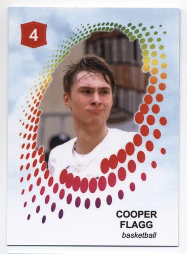 2023 DoC Deck of Cards 4 RED Cooper Flagg basketball RC Rookie | eBay