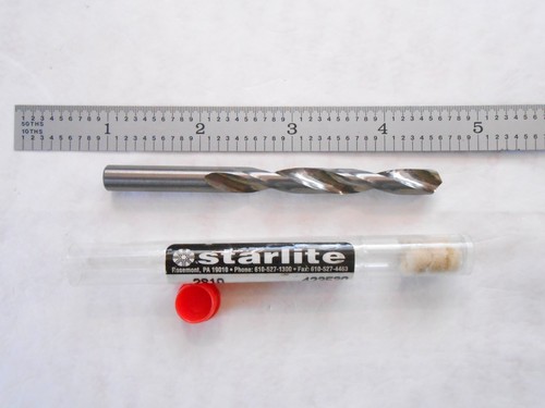 NEW STARLITE USA SOLID CARBIDE JOBBER DRILL 9/32" DIA. X 2-3/8" FL X 3 ...