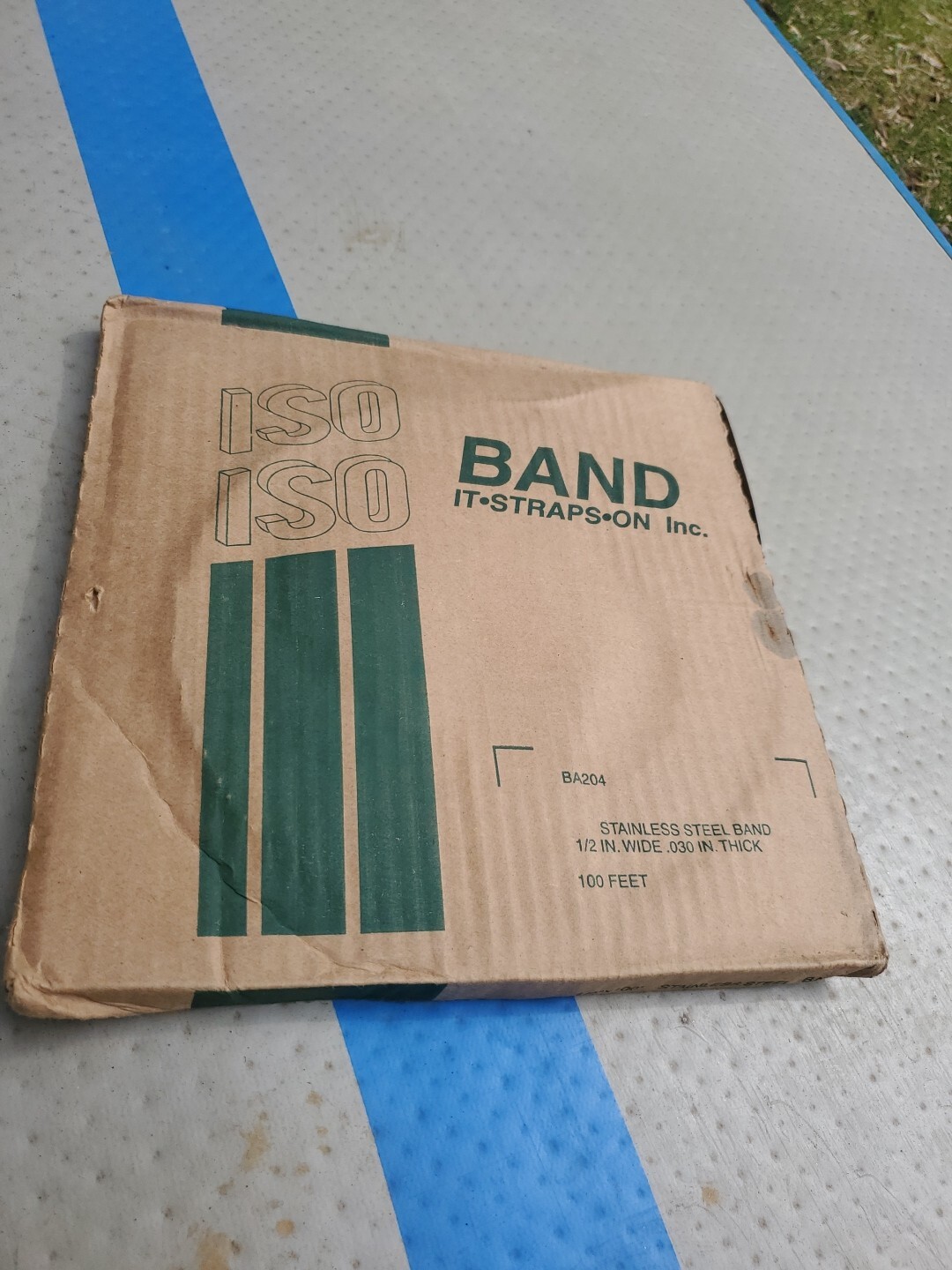 ISO BA204 BAND-IT Type 201 Stainless Steel Strapping 1/2" ' x 0.030 ...