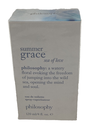 Philosophy Summer Grace SEA OF LOVE Eau De Toilette Spray 4 oz NEW ...