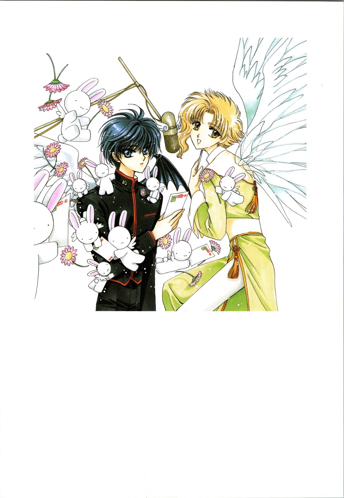 2004 CLAMP WISH Mini-Poster 10.2" x 7" (26 x 18 cm.) Kohaku (Amber ...