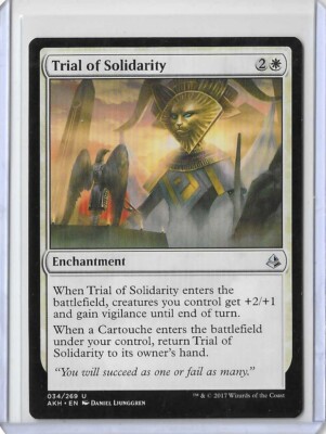 MTG Trial of Solidarity Amonkhet (AKH) Uncommon Magic Card #034/269 ...