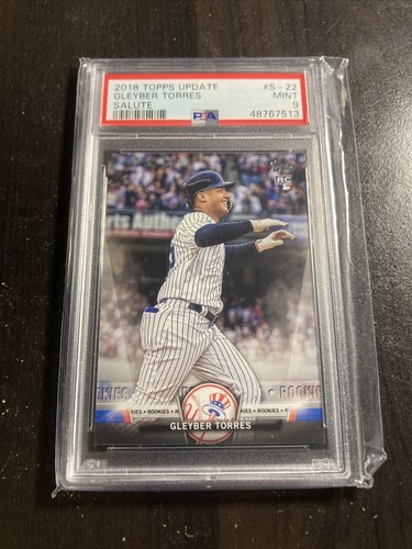 Gleyber Torres #S-22 ROOKIE TOPPS CARD PSA 9 MINT MLB 2018 T18-106 | eBay