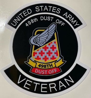 US Army 498th Medical Company Air Ambulance "Dust Off" Veteran Sticker ...