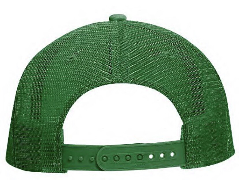 NEW KELLY GREEN CAP HAT 6 PANEL MESH LOW PROFILE FOAM TRUCKER SNAPBACK ...