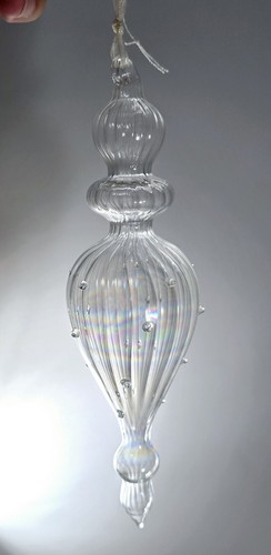 Egyptian Long Mouth Blown Iridescent Glass Scepter Christmas Tree ...