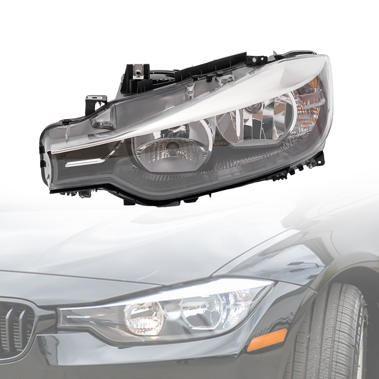Halogen Headlight Left Driver Side For 2012 2013-2015 BMW 320i 328i ...