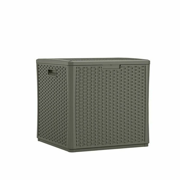 Suncast Resin Wicker 60 Gallon Storage Box - Gray for sale online | eBay