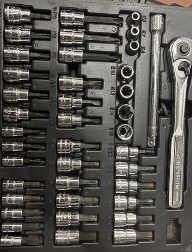 Craftsman 42 pc *Empty* Socket Set Storage Case 3/8" and 1/4" Drive NO ...