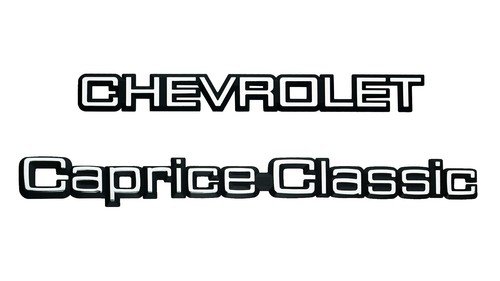 Set of 2 For 1980-1990 Caprice Classic Brougham Rear Trunk Emblem ...