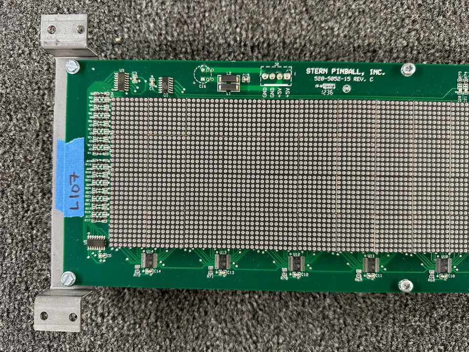 Stern Pinball 128x32 LED DMD Dot Matrix Display 5v Red/Orange 520-5052 ...