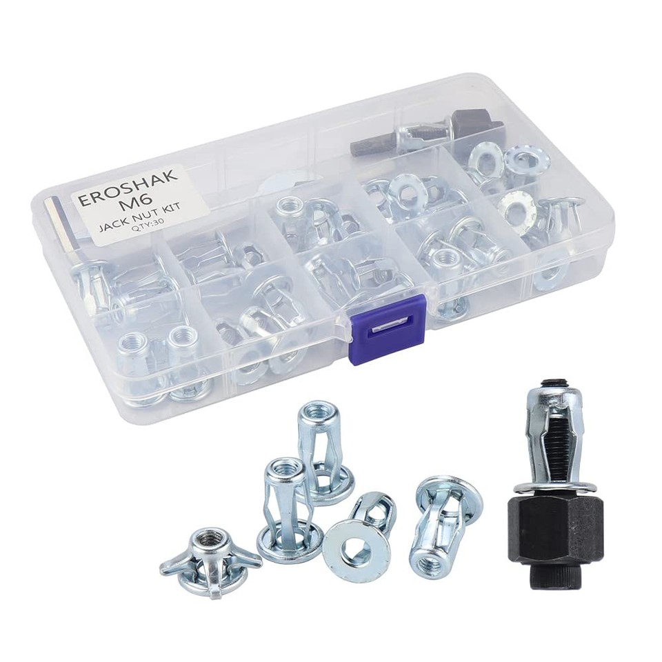 M6 Jack Nut with Installation Tool Threaded Insert Nuts Nutserts Jack ...