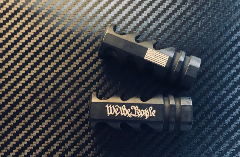 5/8x24 Engraved Aggressive Muzzle Brake For .308 - Recoil Reduction | eBay