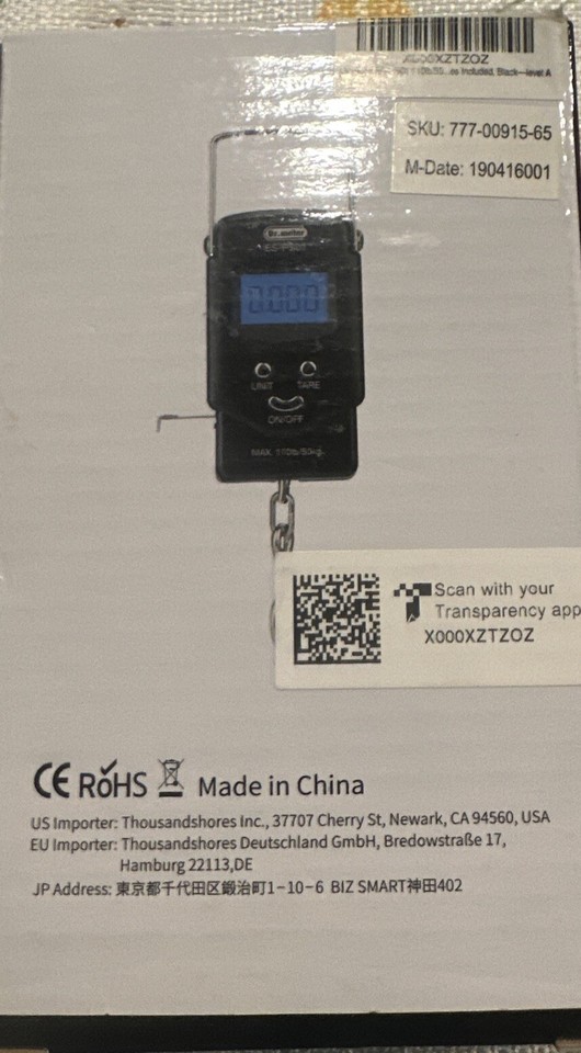 NEW, DR. METER Digital Hanging Scale, ES-PS01 Original Box | eBay