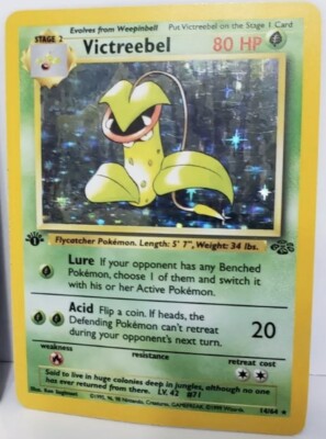 Pokémon Card Victreebel Card 1st Edition Hologram 1999 Rare | eBay