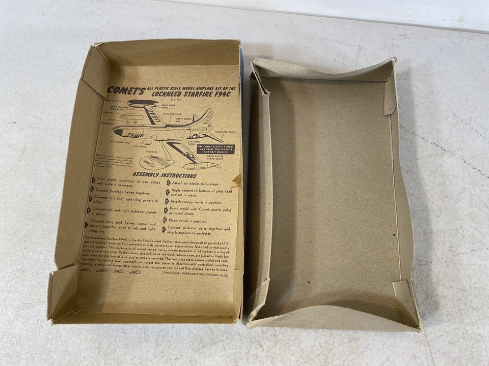 Comet Lockheed F94C Starfire Plastic Model Vintage 6E62 | eBay