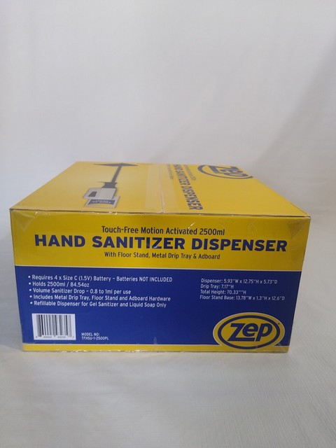 Zep Hand Dispenser Cleaner Touch- Motion With Stand 84.54 Oz Tfhsu-1 ...