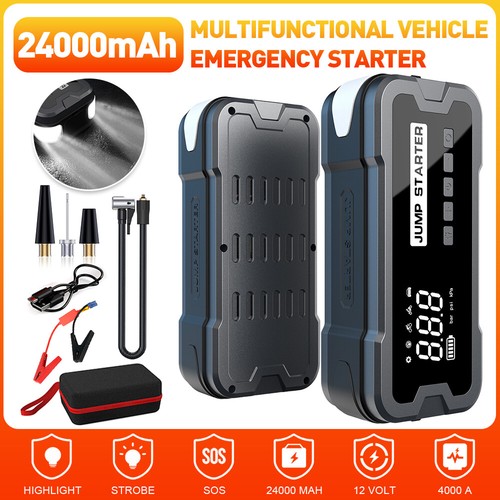 Car Jump Starter Jump Box Power Bank Battery Charger 150PSI Air ...