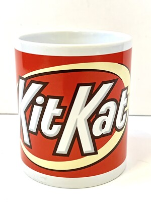 Kit Kat Galerie Coffee Tea Mug Cup Hershey Candy Company Red On White ...